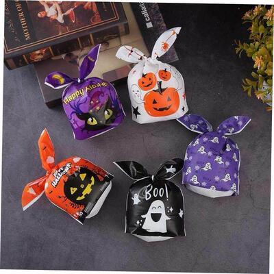 Halloween gift bag Candy rabbit ears plastic bag 50pcs糖果袋