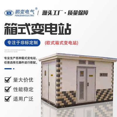 鹏变美变 美式箱变ZGS11-630KVA组合式变压器路灯箱式变电站