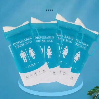 4Pcs 750ml Disposable Urine Bag Vomit Bags with Handle