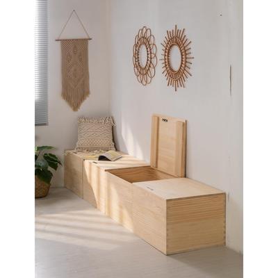 定制实木飘窗柜储物柜坐柜窗台柜矮柜地柜阳台柜榻榻米收纳落地柜