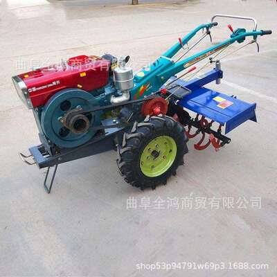 8马LPZ力耕手扶拉机农地机拖场耕地