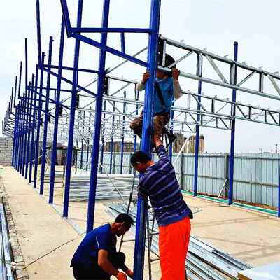 出工地临建活动房结钢5867构售钢板彩房工况临建板房