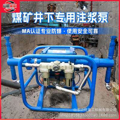 2ZBQ50/70矿用气动注浆泵 防爆矿用双缸双液注浆机泵 隧道注浆机