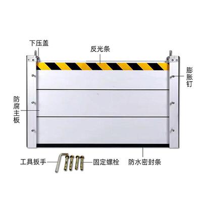 铝合金防洪挡水板地下车库配电室组合式防洪板防洪闸防汛挡水板