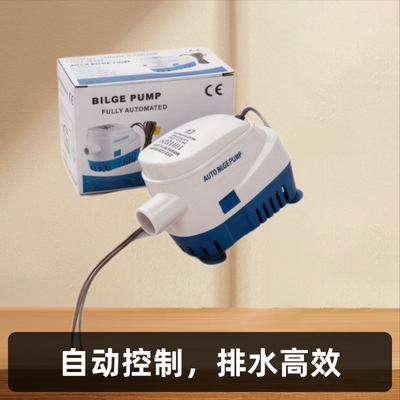 1100GPH自动舱底泵船舱排水泵自动控制跨境热销游艇泵12V 24V直流