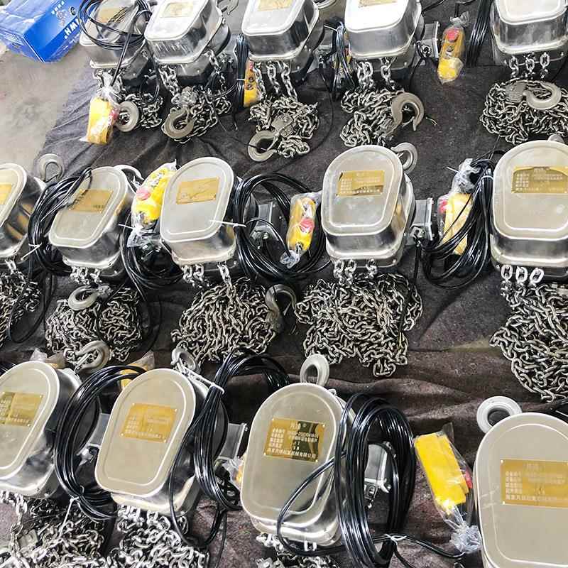 厂家直供锈 牌葫链 DHSS不钢环电动芦 环链电动葫芦起1TM 固重葫