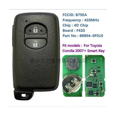 适用丰田卡罗拉2键VersoP1984D-6789904-0F010434mhzB75EA
