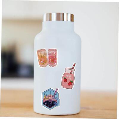 50PCS Cute Drink Aesthetic Stickers Cartoon Decal Scrapbook