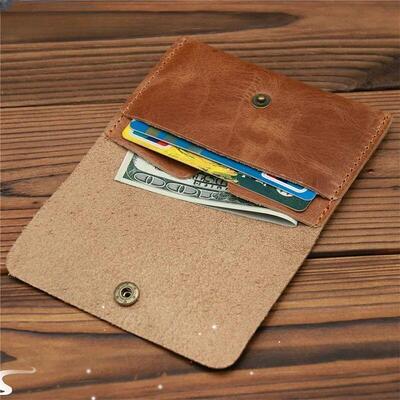 Genuine Leather Wallet for Men Male Vintage 100% Real Cowhid