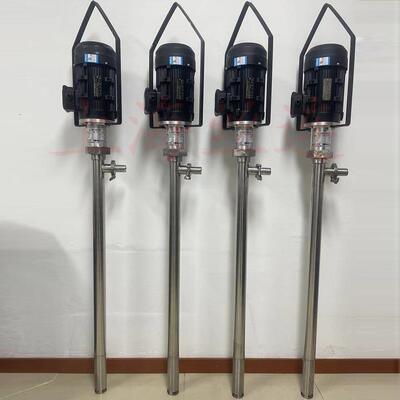 HD-1100W+SS316L-1000HV-1000专抽白乳胶高粘度电动螺杆式插桶泵