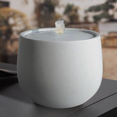 流水摆件喷泉环水系代简约循水景玄关客厅卧办室公室EXH桌上装现