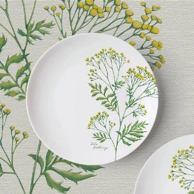 Plant pattern dish diner plate Western dish steak plate