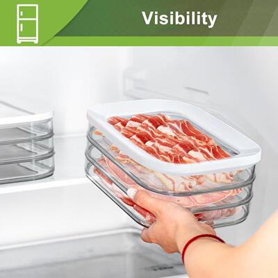Food Storage Box Containers Cold Cuts Bacon Lunch Meat
