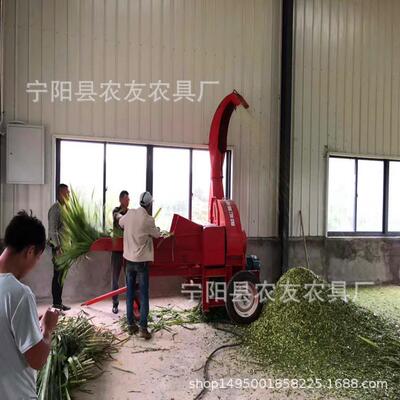 粉输送带秸秆碎机机铡草机10吨铡草粉EOQ碎链自动进料条铡草揉丝