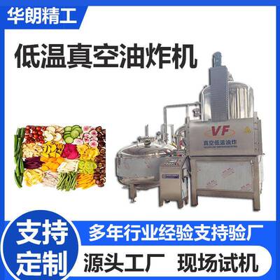 果蔬脆生产设备低温油炸机VF低温脱水设备香菇脆生产加工设备VF