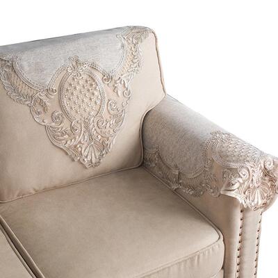 式欧沙发巾四季通用手巾蕾丝靠巾田背园沙F96JH96M发套防尘沙发盖