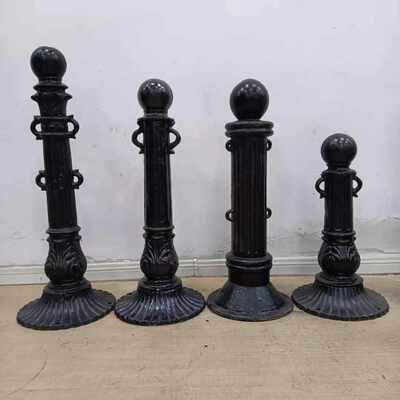 路障止铁链球墨铸铁预埋公交车站罗马柱桩防撞景观移动柱可河岸车