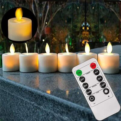 LED Light Remote Battery Operated Electric Candles Flickerin