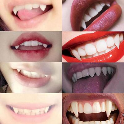 Halloween Decoration Vampire Teeth Fangs Dentures Props Hall