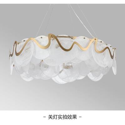 澳大利亚saa客厅吊灯法式轻奢玻璃主卧现代简约全光谱卧室灯具