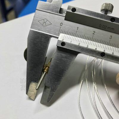 M4螺纹安装式铂热电阻PT100温度传感器PT1000感温探头直径2毫米