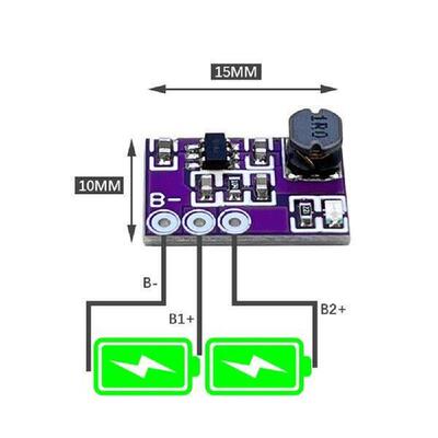 BMS 2S 3.7V 4.2V 18650 Lithium Battery Charge Protection