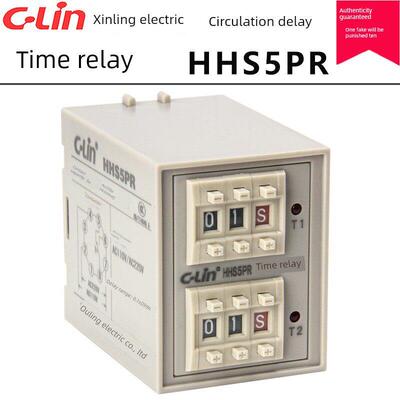 新灵时间继电器Hhs5Pr数字周期延迟St3Pr升级版Ac220V/Ac110V