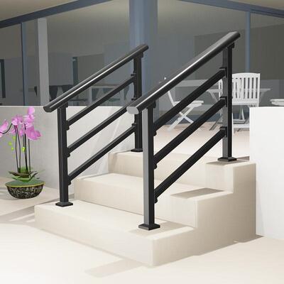 老人门阶楼梯扶手护栏栏杆锻铁家庭农村户外自装室外庭院院子