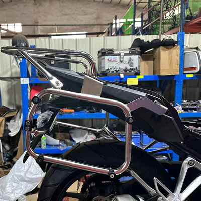 AYAY机车边箱适用本田边架CB400/500X/NX400/500铝合金三箱支架