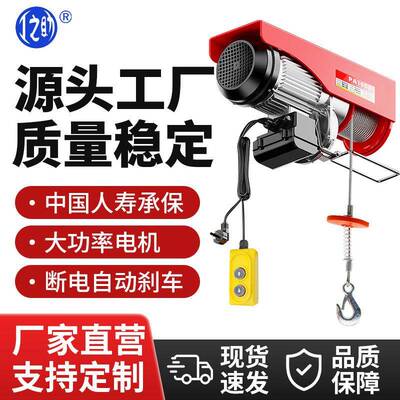 厂家微型电动葫芦220v小型提升机PA200家用钢丝绳电动葫芦