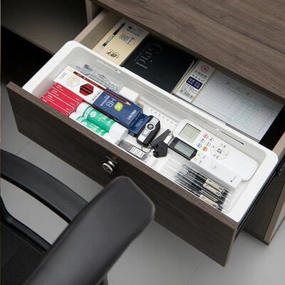 Drawer sliding storage box with built-in storage container,