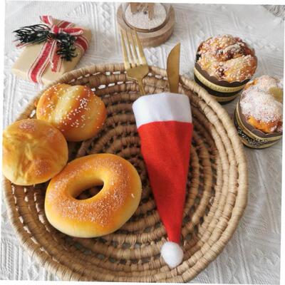 christmas decoration tree 18*7.5cm knife and fork set hat