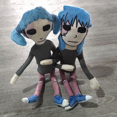 sallyface抽象丑玩偶手脚有铁丝可活动毛绒公仔无白边超细