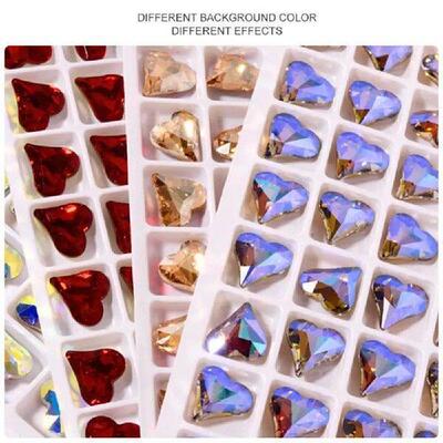 1/2/3PCS Glass Stone Easy To Apply Fashionable Large Size