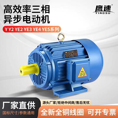 交流Y160M2-8极5.5wYE3-132M-8级3WYE4效率三相异步电动机V