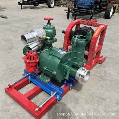 柴油拖车式810寸轴抽水泵 NFM拖拉机带流泵寸 远距离压输水高泵