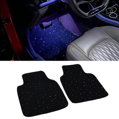 前车位汽r车发光脚垫 StarlightFi887ber Optic ca rus mat  ligh
