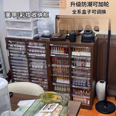 文具收FIB纳柜抽屉文式a柜钢笔铅笔储件物平底柜多层美甲收纳柜