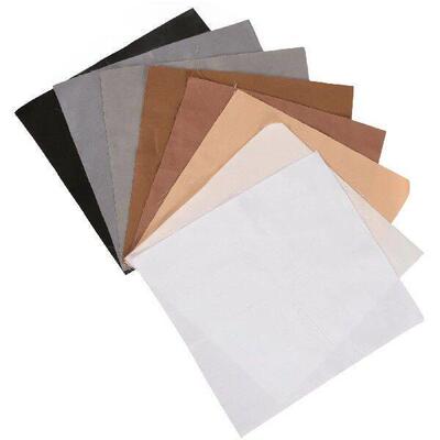 8 Sheets Cotton Patchwork Set 25x25cm Quilt Squares Colored