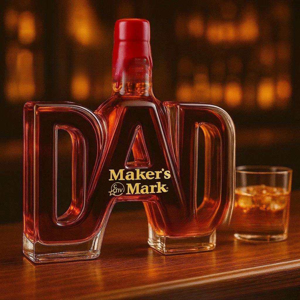 跨境新品 DAD Whiskey BottleDAD 有趣的父亲节创意威士忌酒瓶
