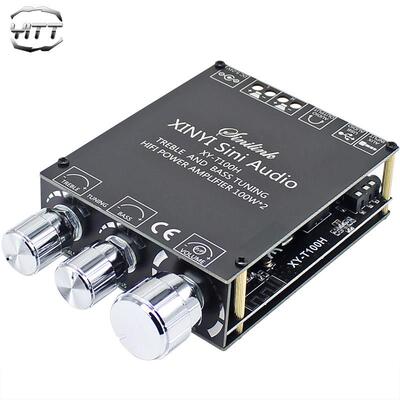 T100H蓝牙数字Tpa3116D2功率放大器板，带前置放大器高低调节2*10