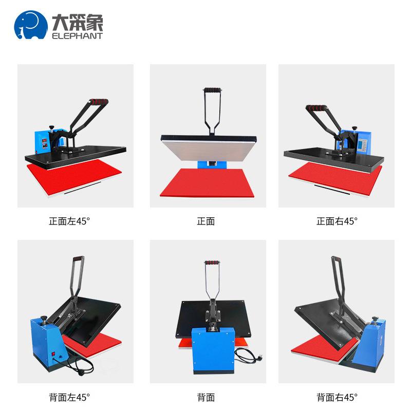 单工位手动烫画机60*80热转印高压力T恤烫图烫钻压烫机服装烫印机