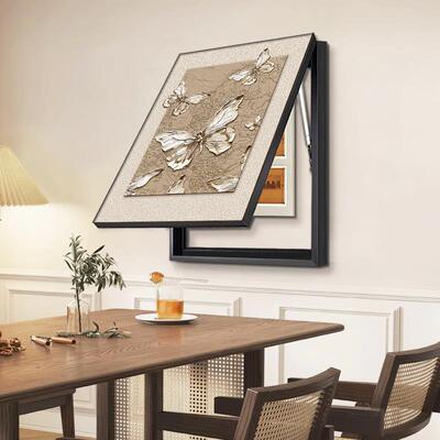 古风电表箱中装饰画HY-24123式花卉配电箱遮挡电客厅闸挂画法弱电