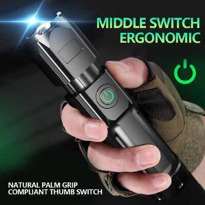 Electric Torch Waterproof Windproof Flashlight High Power