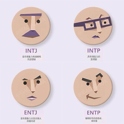 小红书同款MBTI周边INFJ人格吧唧搞怪恶趣味书包挂件装饰徽章58mm
