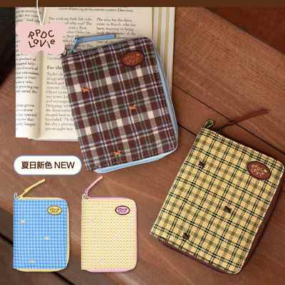 【孙乐言同款】RPDCLaVie「地球收藏夹」便携拉链格纹护照夹卡包