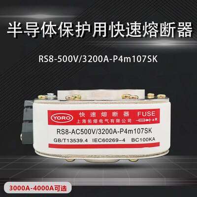 RS8-AC500V 3000A3200A3400A3600A3800A4000A P4m107SK快速熔断器