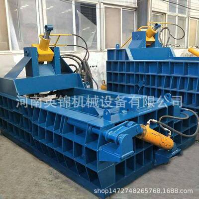 自动化粉末金属压饼机 废铁皮压缩成型机 双液压铁屑铝屑压块机