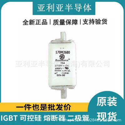 低压圆柱形熔断器 170M2680 170M2684 陶瓷熔断器底座 原盒原标
