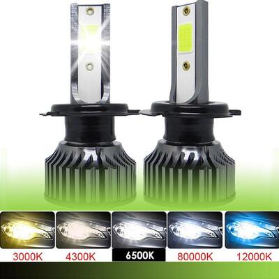 专属款cob灯珠 6000k 超亮聚光汽车led大灯h1 h7 h4汽车灯泡厂家